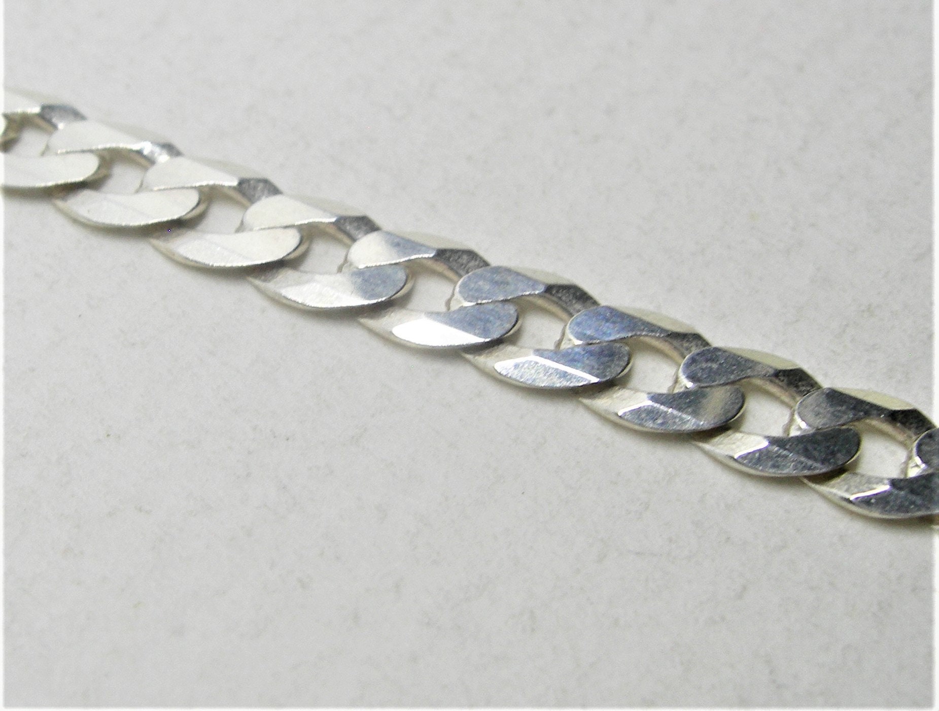 Sterling Silver Large Italian Chain | Etsy