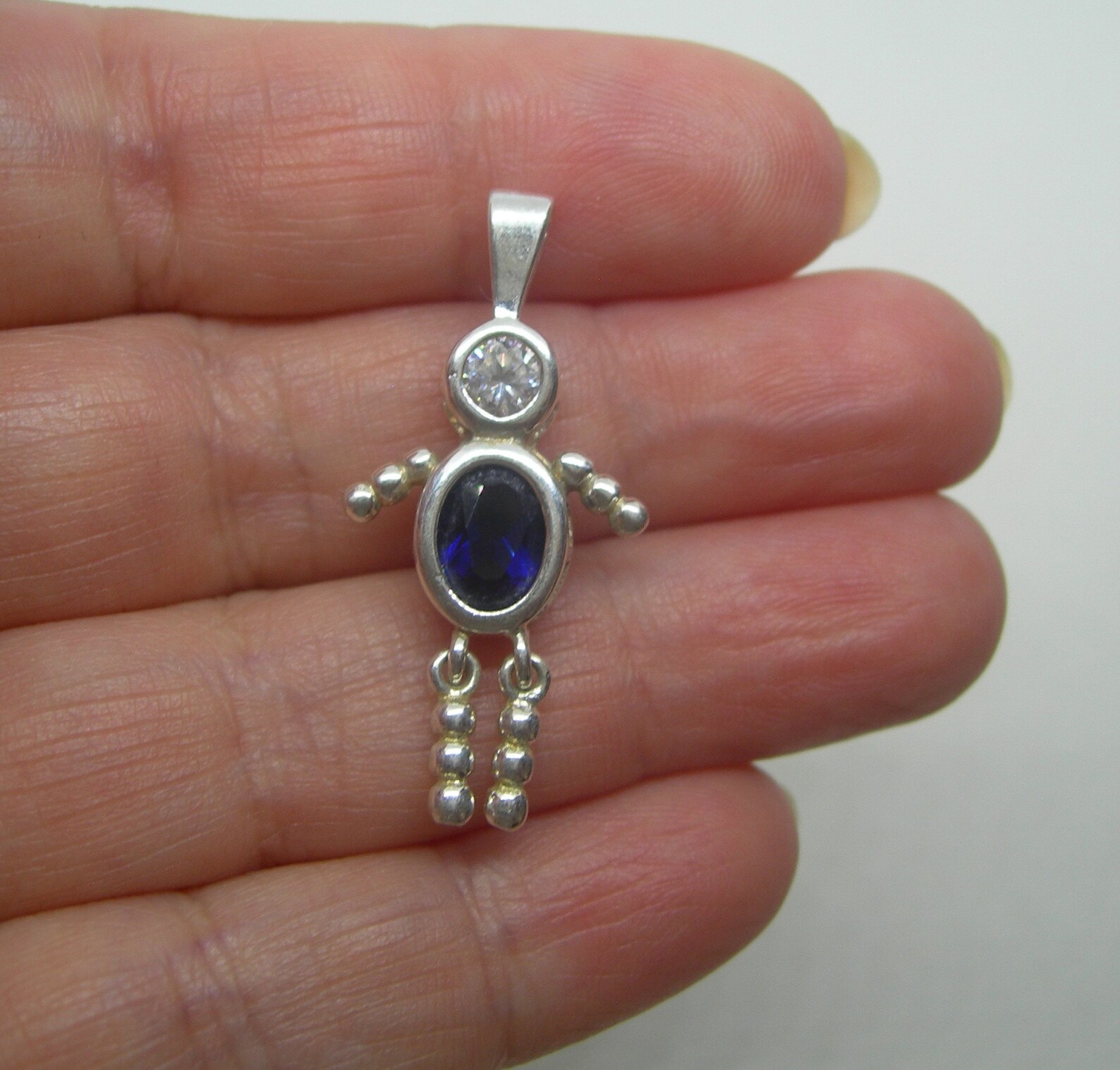 Little Boy Sterling Silver Pendant - Etsy UK