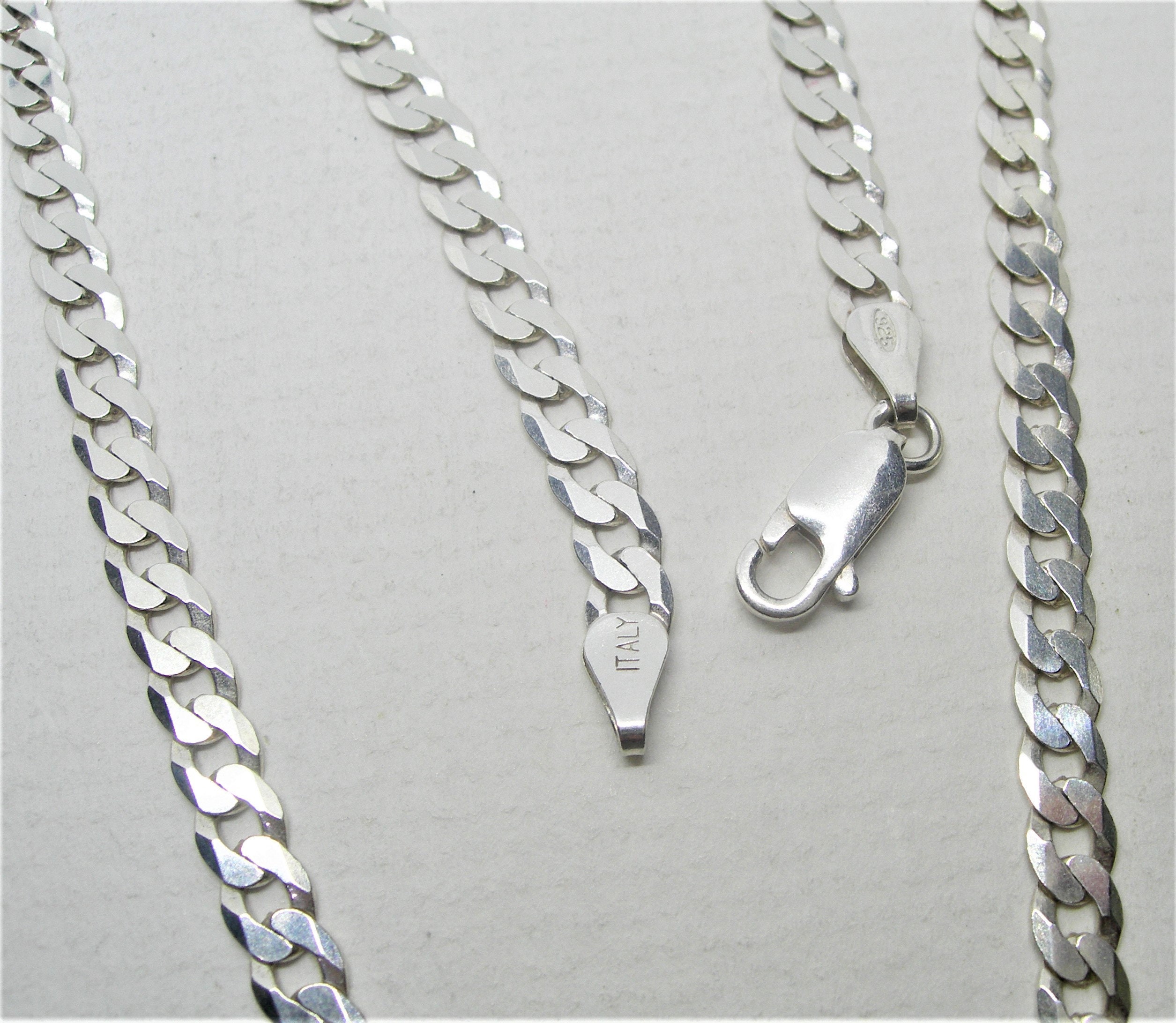 Sterling Silver Large Italian Chain | Etsy