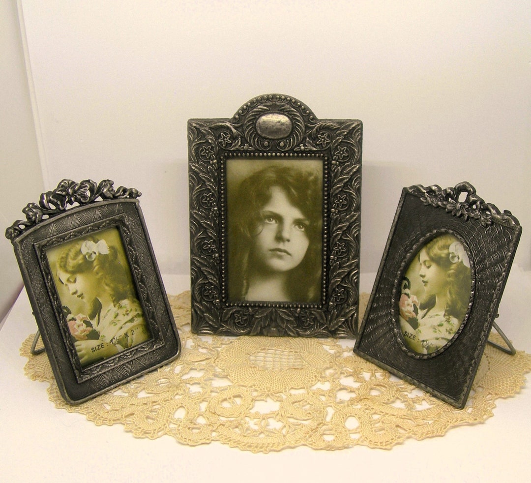 Edwardian Style Petite PICTURE FRAMES METAL for Photography Vintage - Etsy
