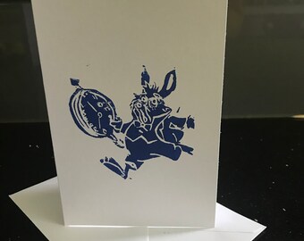 White Rabbit Card | Etsy