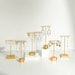 Metal Earring Display Stand, Gold T-bar Earring Holder Jewelry Display ...