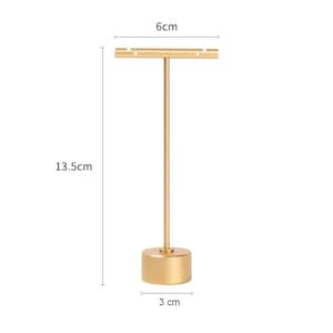 Metal Earring Display Stand, Gold T-bar Earring Holder Jewelry Display ...