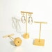 Metal Earring Display Stand, Gold T-bar Earring Holder Jewelry Display ...