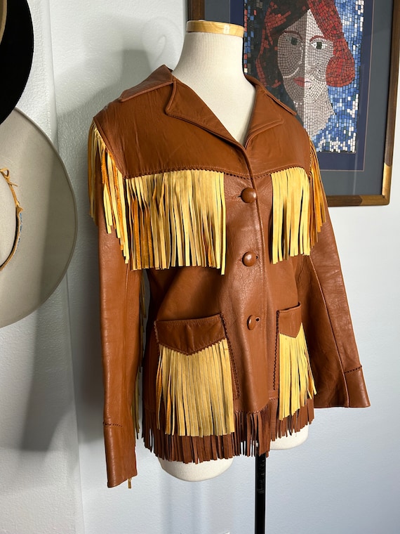 Vintage JoKay Fringe Leather Jacket - Gem