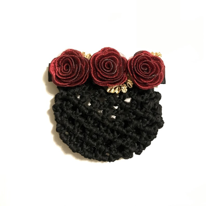 Elegant Lace Rose Flower Big Ribbon Bow Hair Barrette Clip - Etsy