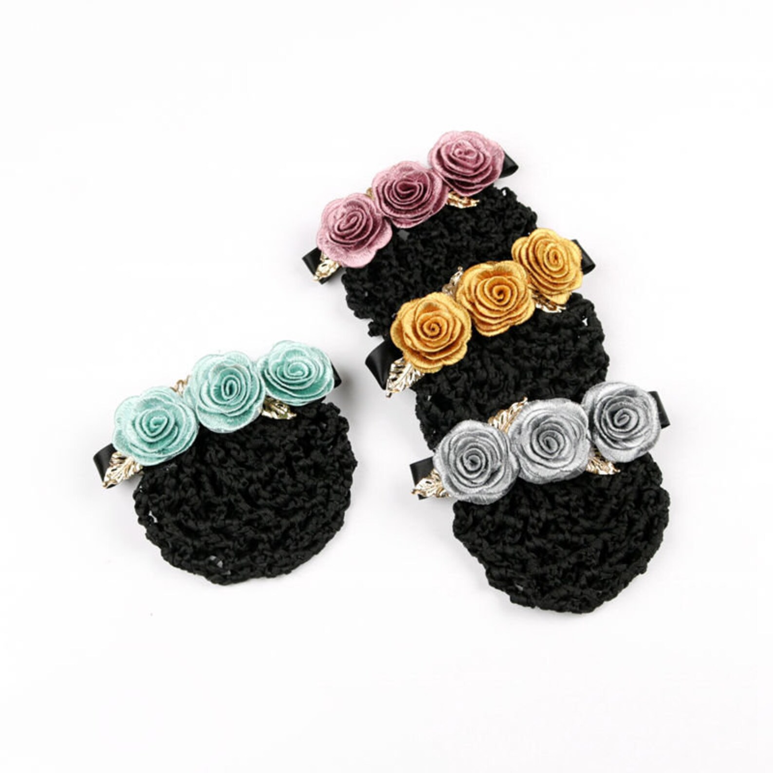 Elegant Lace Rose Flower Big Ribbon Bow Hair Barrette Clip - Etsy