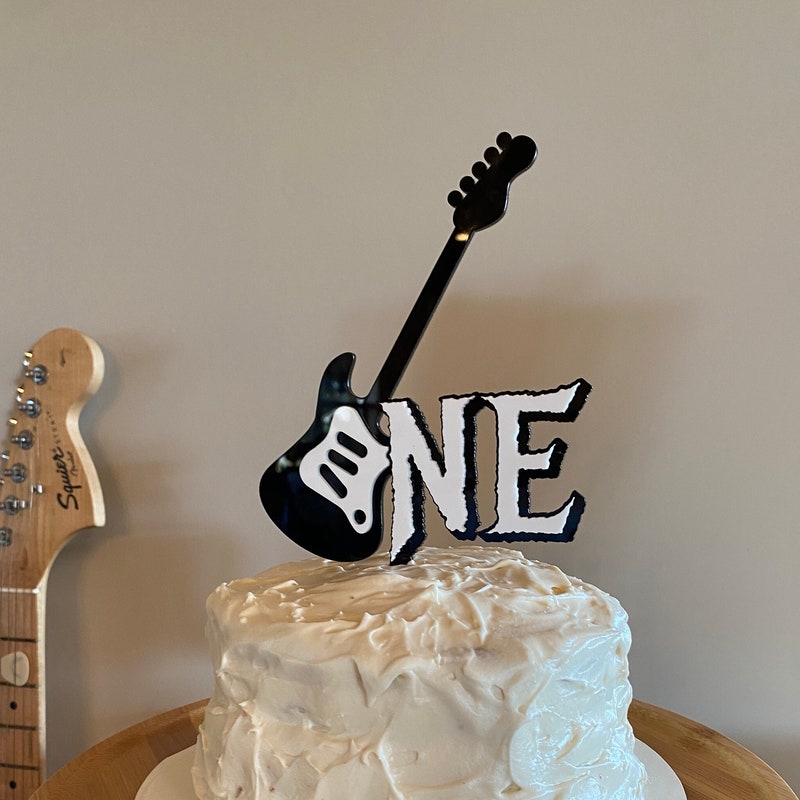 Guitar Cake Topper - Etsy