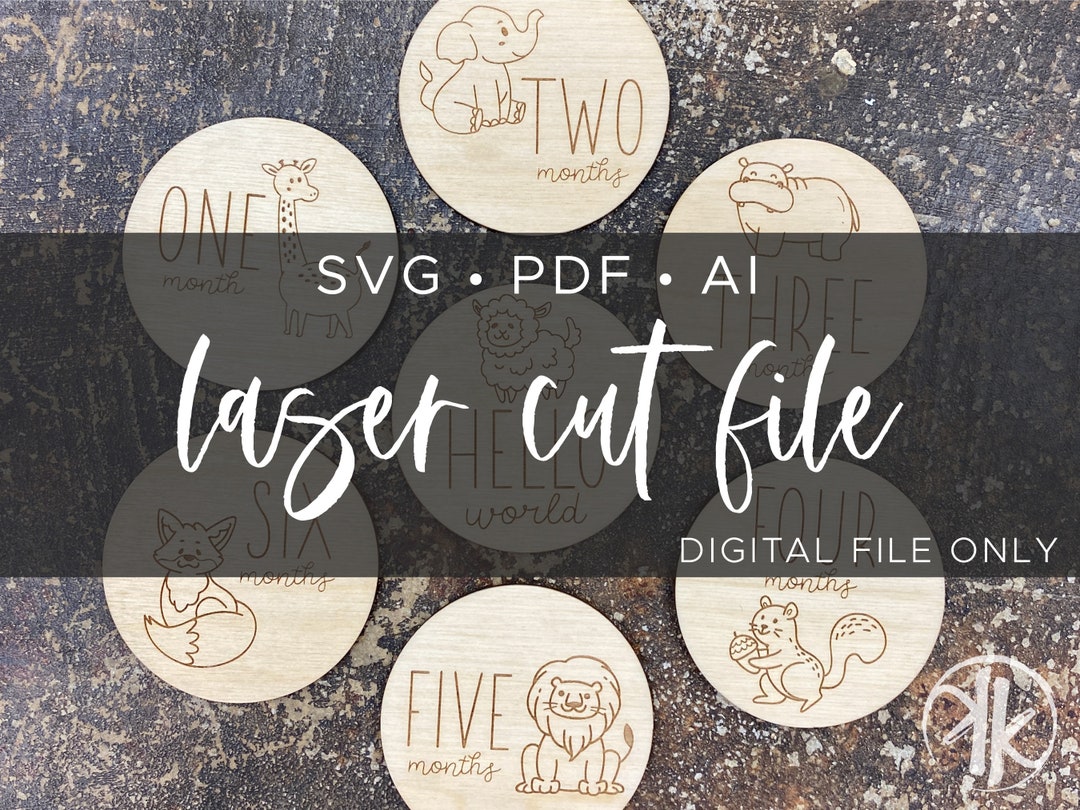 Baby Milestone SVG | Animals Milestone Markers | Digital Download ...