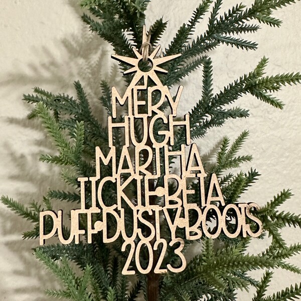 Christmas Word Tree - Etsy