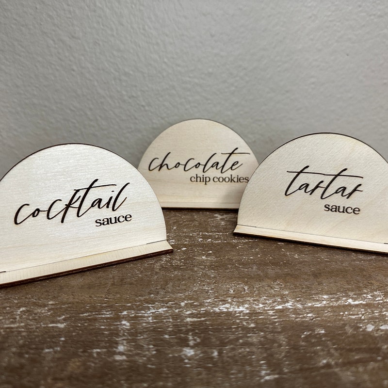 Food Tags for Buffet - Etsy