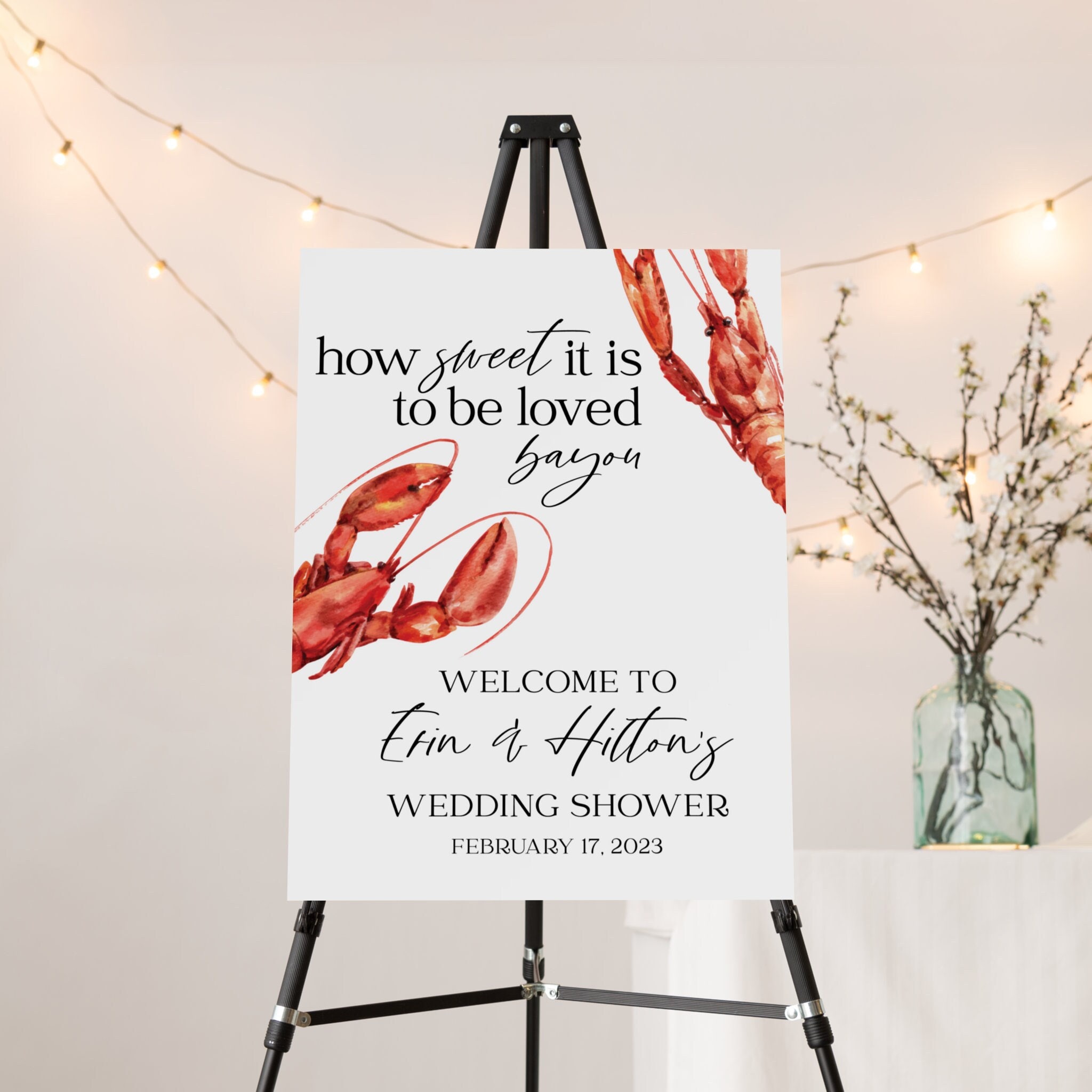Crawfish Boil Sign | Crawfish Couples Shower | Engagement Party ...