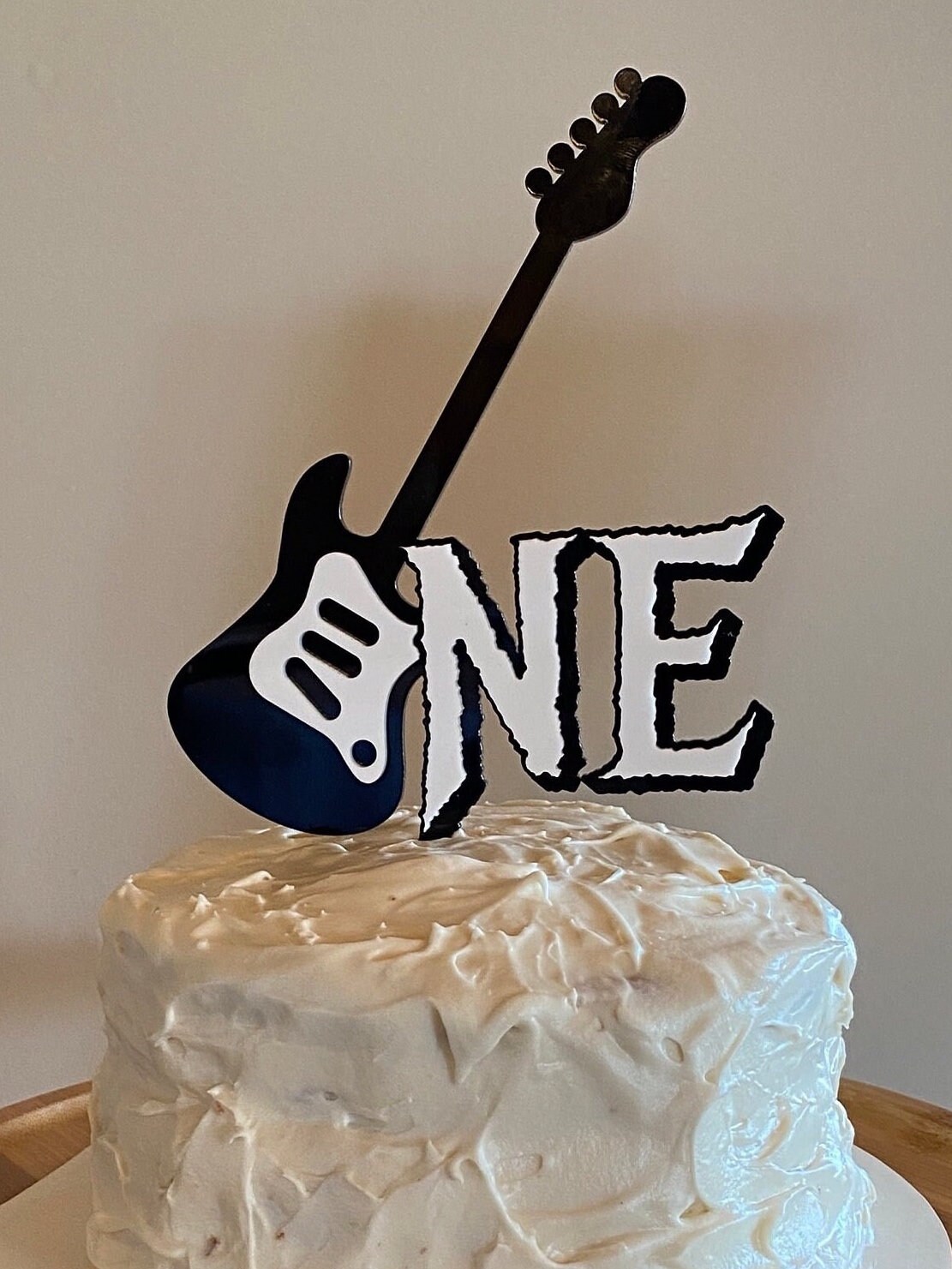 Guitar Cake Topper Acrylic Rock N Roll Cake Rock N Roll - Etsy