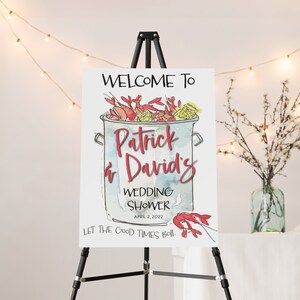 Crawfish Boil Welcome Sign | Crawfish Boil Decorations | Crawfish Party ...