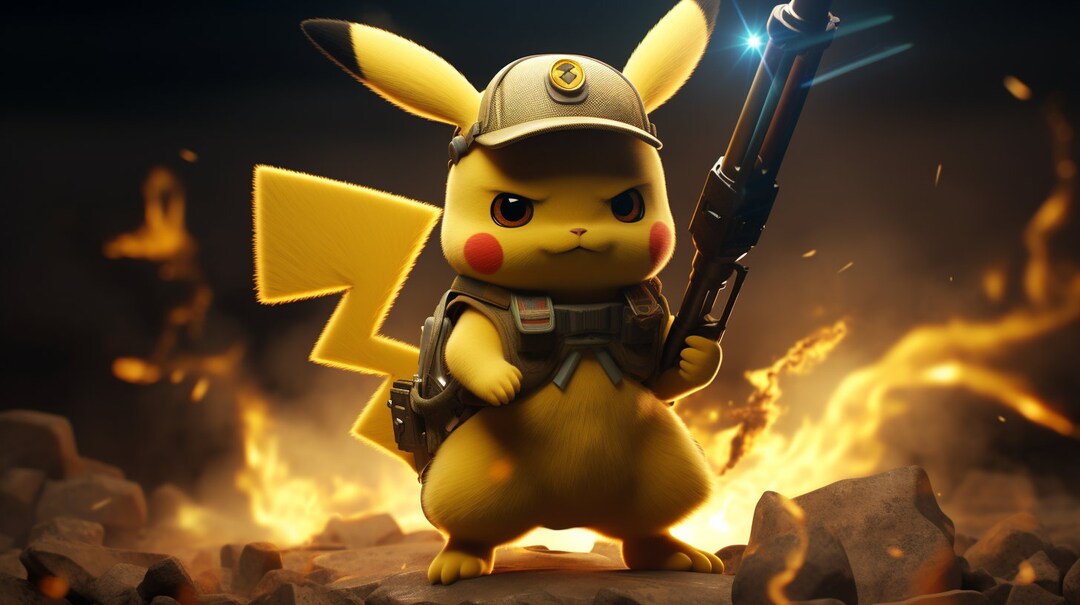 Pokemon Artwork/pikachu Art Print/pikachu Painting/pokemon Fan - Etsy