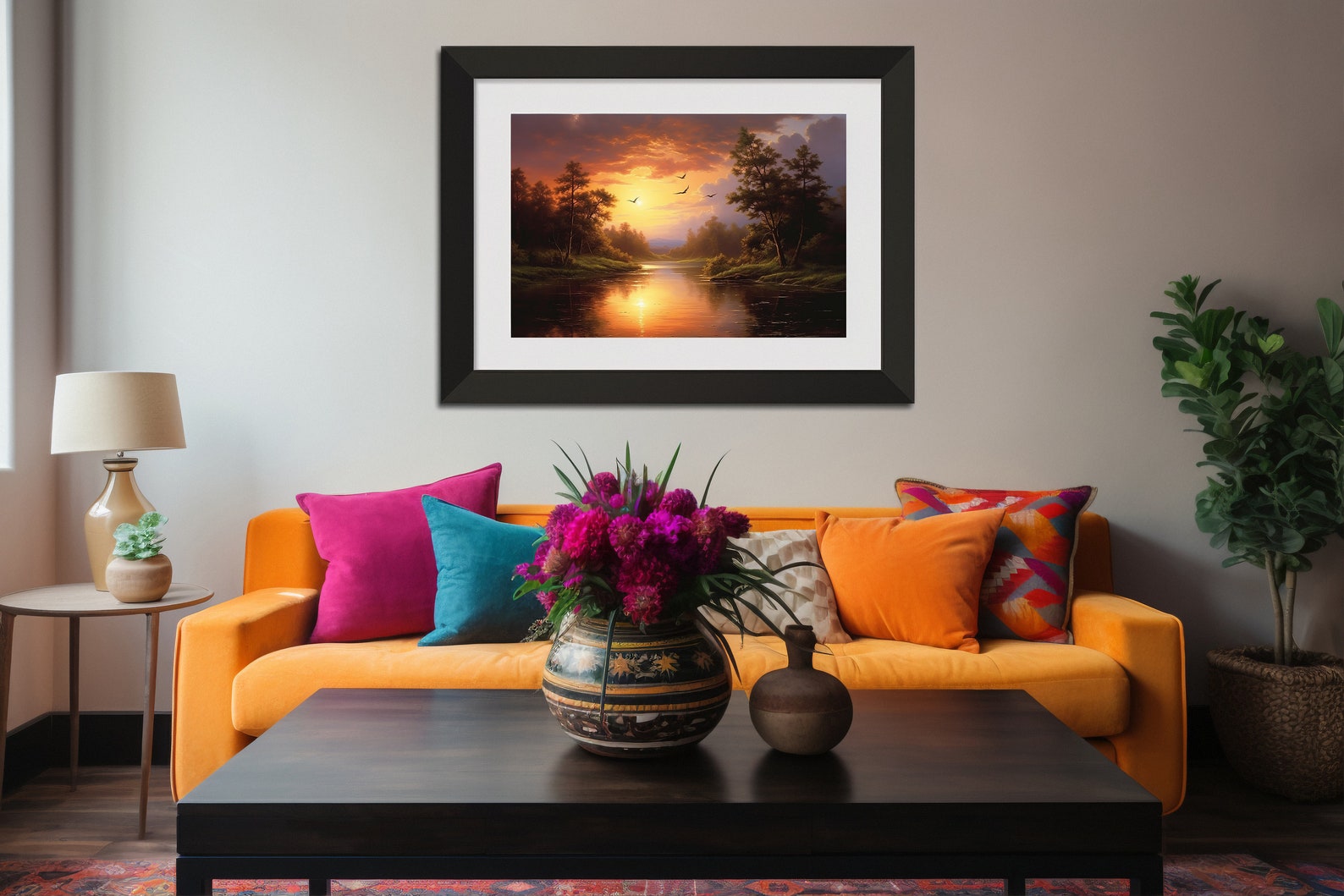 Picturesque Landscape Painting/countryside Landscape Print/nature ...