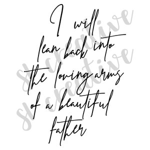 Lean Back Worship Lyrics - 8"x10" Instant Digital Download Christian ...