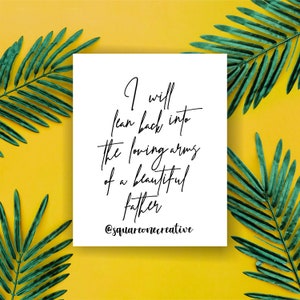 Lean Back Worship Lyrics - 8"x10" Instant Digital Download Christian ...