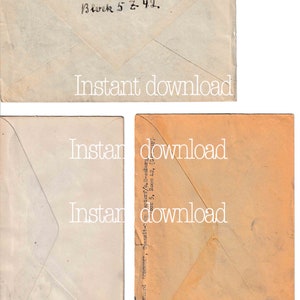 Envelope Ephemera Instant Download Printable - Etsy