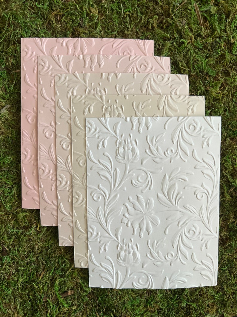 Embossed Paper Paper Bundle - Etsy
