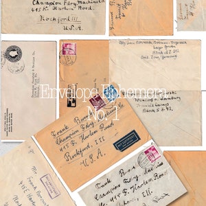 Envelope Ephemera Instant Download Printable - Etsy