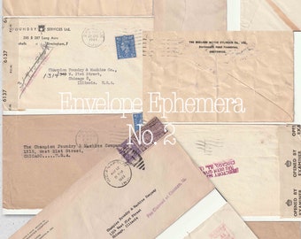 Envelope Ephemera Instant Download Printable | Etsy