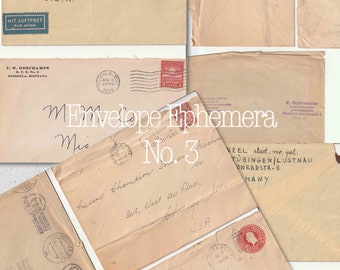 Envelope Ephemera Instant Download Printable | Etsy