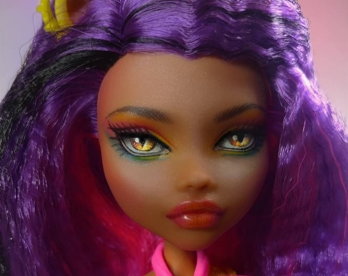 OOAK Custom Monster High Doll Repaint Clawdeen Wolf Ever After Werewolf ...