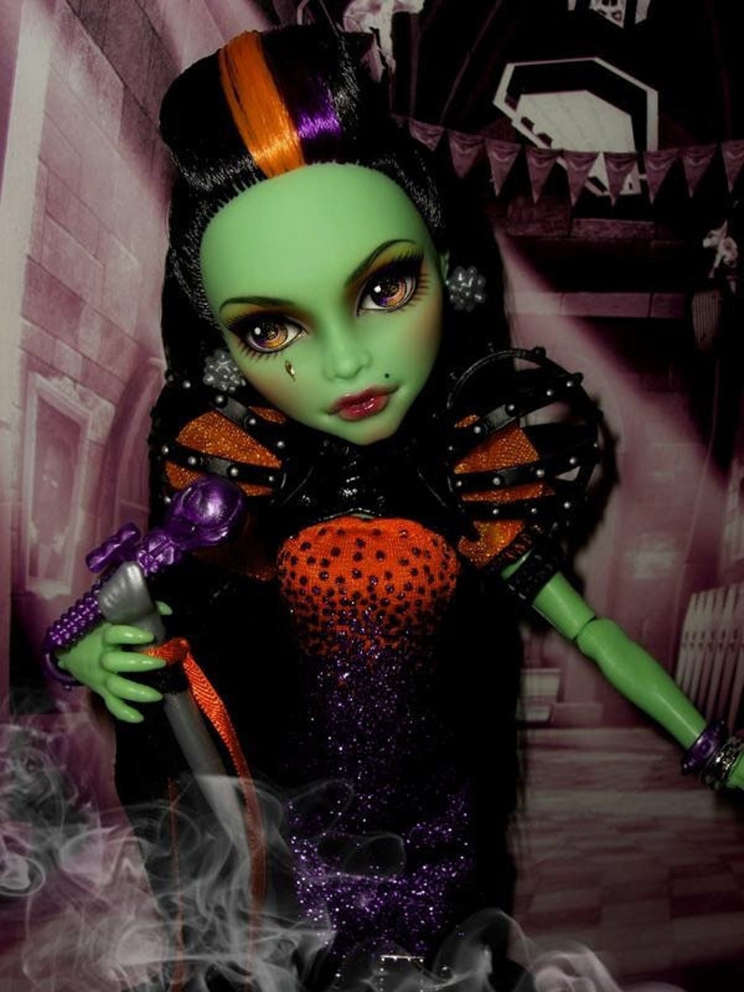 OOAK Custom Monster High Doll Repaint Casta Fierce Ever After Cyclops ...