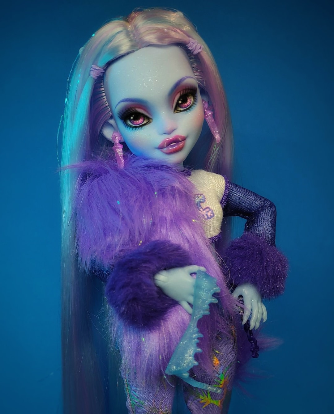 OOAK Custom Monster High Doll Repaint Abbey Bominable G3 Ever After Goth Bjd Barbie - Etsy