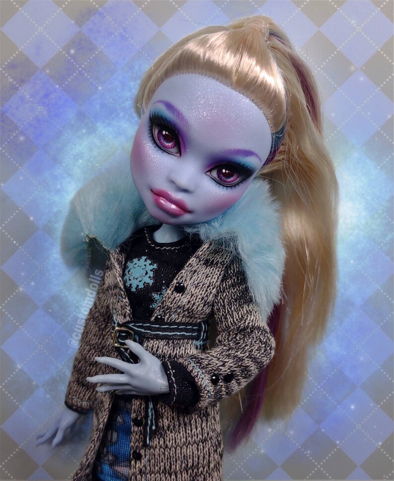OOAK Custom Monster High Doll Repaint Abbey Bominable Ever - Etsy