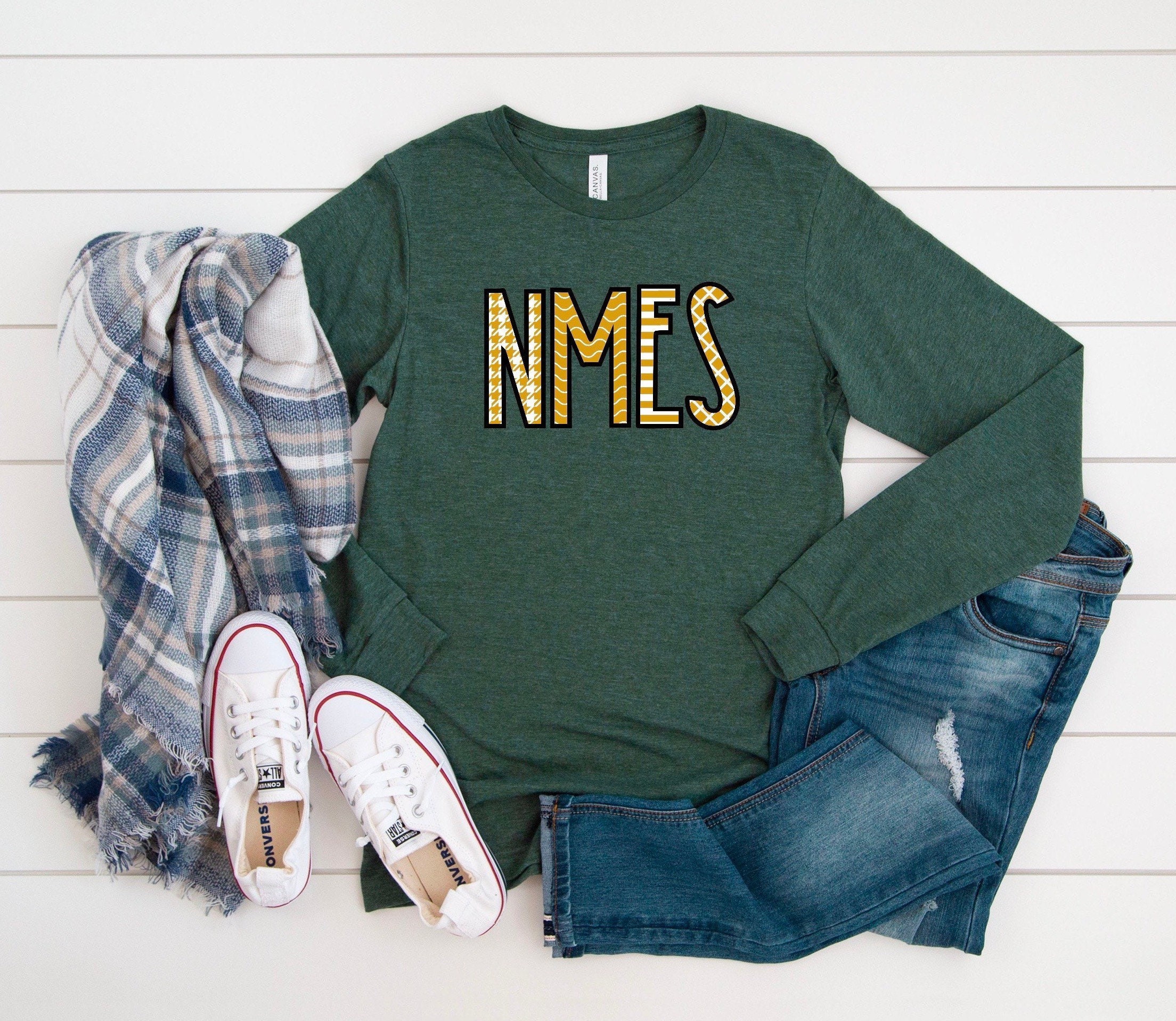 Long Sleeve Custom School Spirit Wear - Etsy