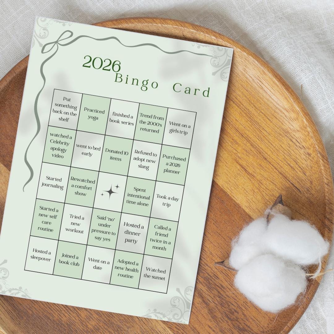 2026 Bingo Card Template | Editable Yearly Bingo Challenge ...