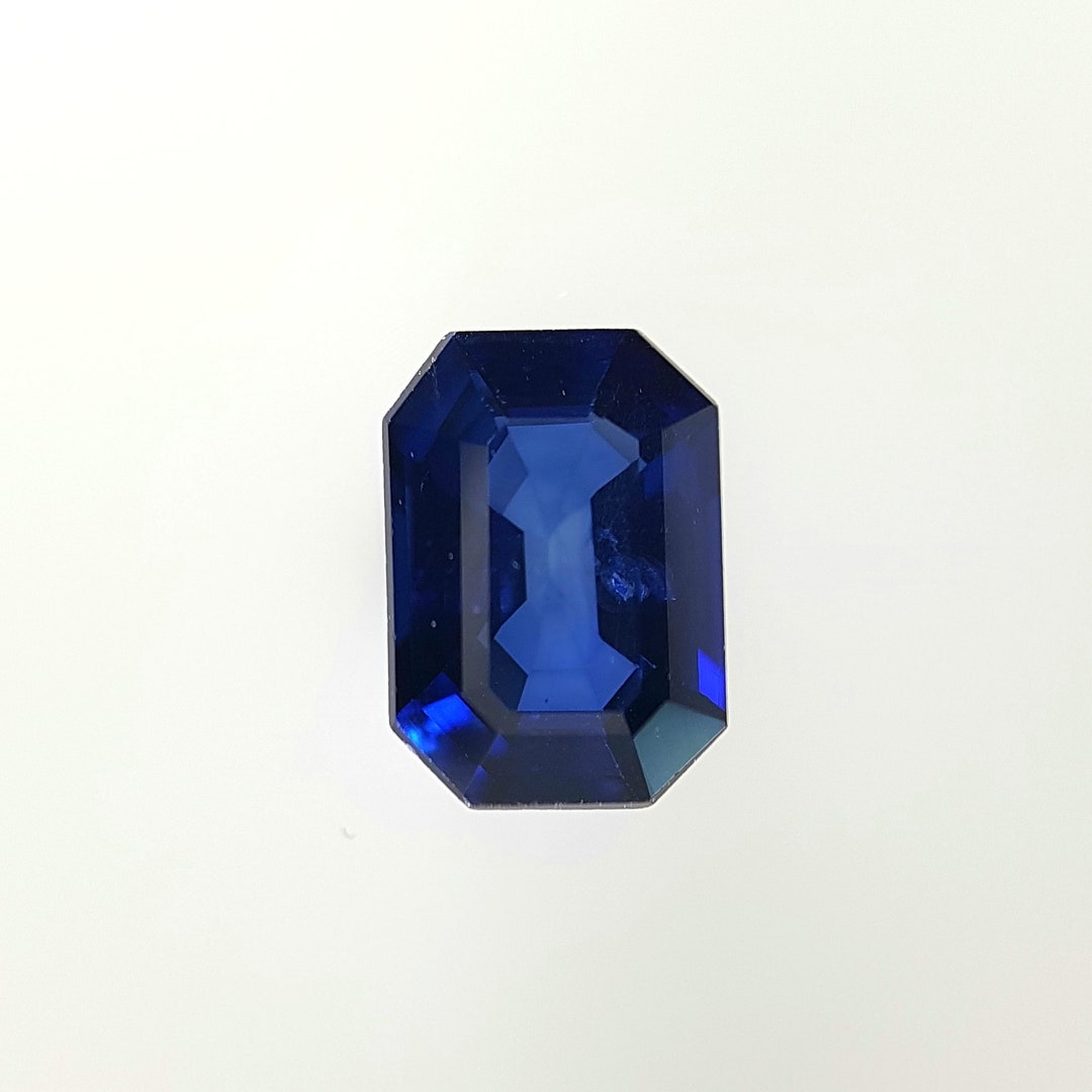 Natural Sapphire Royal Blue Octagonal 7x5 Mm - Etsy