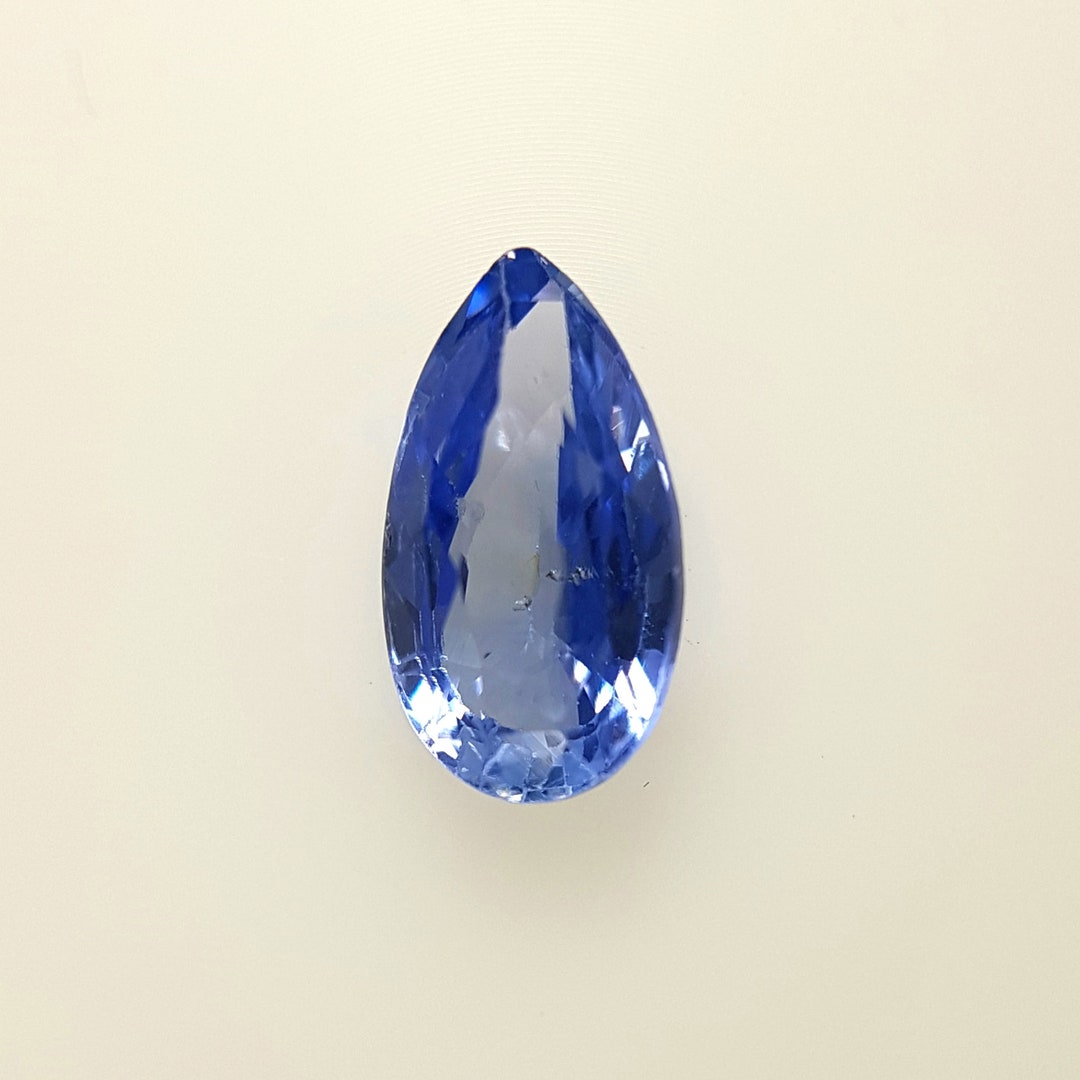 Natural Light Blue Sapphire, Ct.0,86, No Treatment, No Heated, Pear 7 ...