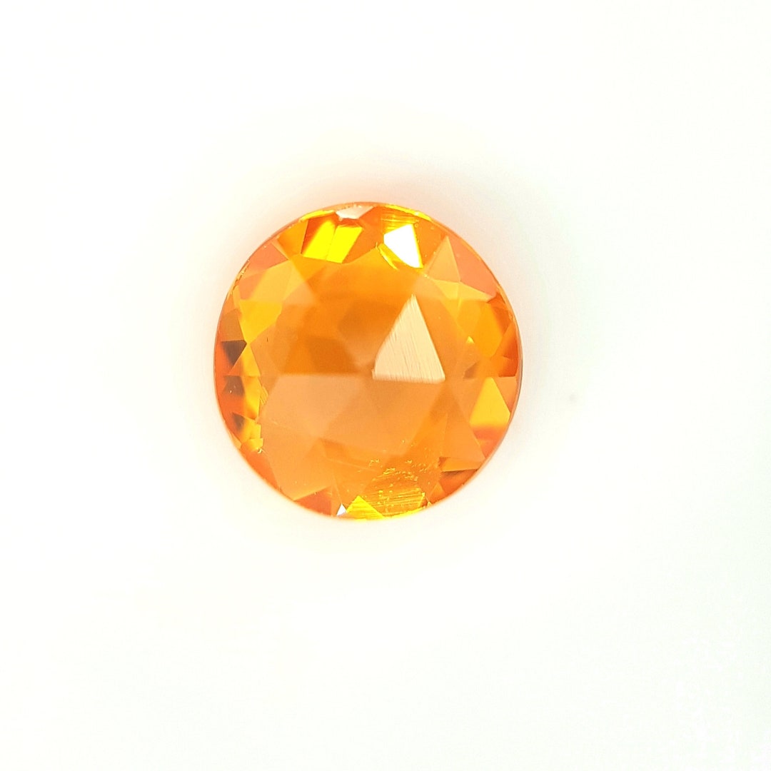 Natural Orange Sapphire, Rosecut, Round 5 Mm. - Etsy