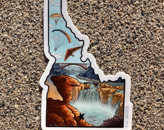 Idaho Sticker| Idaho Native Stickers | 3" Water Bottle | Laptop ...