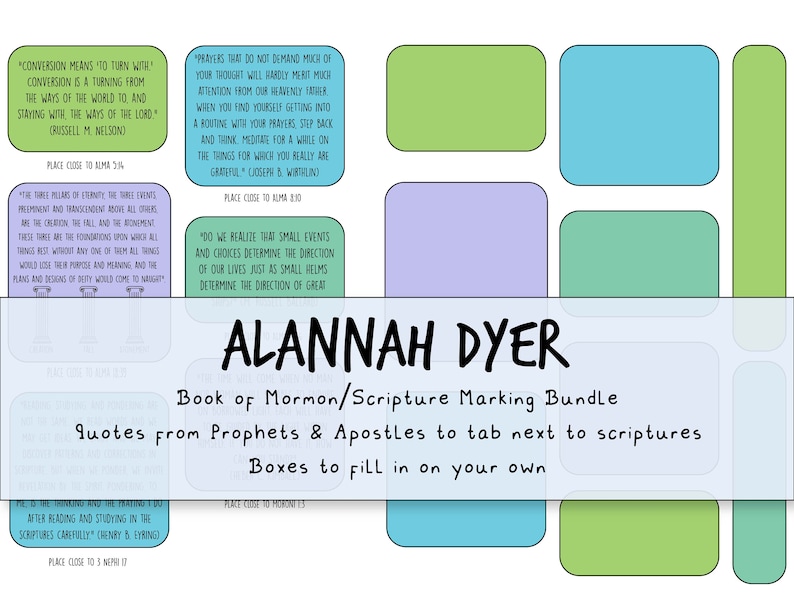 Book of Mormon/scripture Marking Bundle Printables| DIGITAL| Bookmarks ...