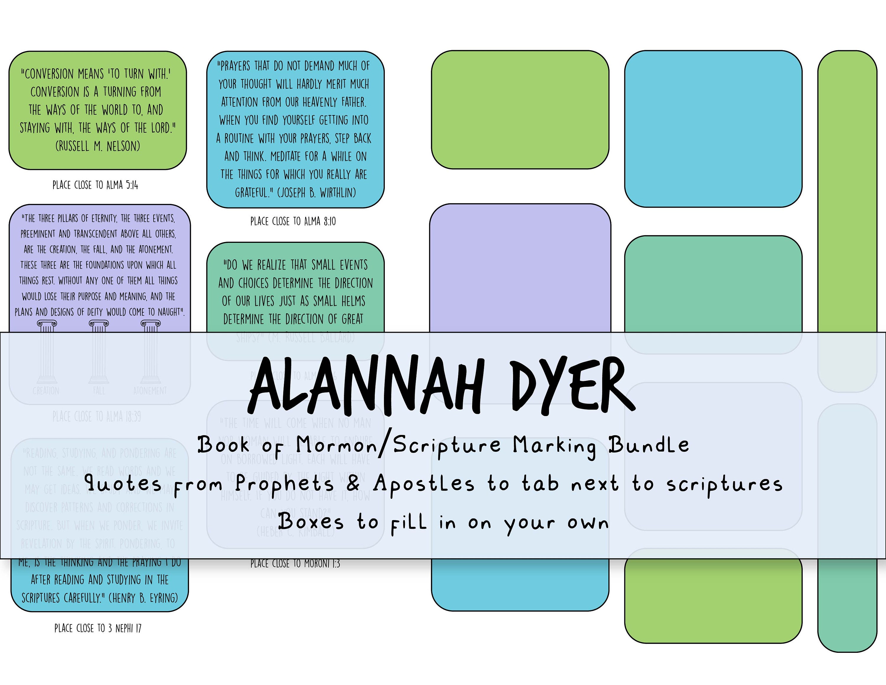 Book of Mormon/scripture Marking Bundle Printables| DIGITAL| Bookmarks ...