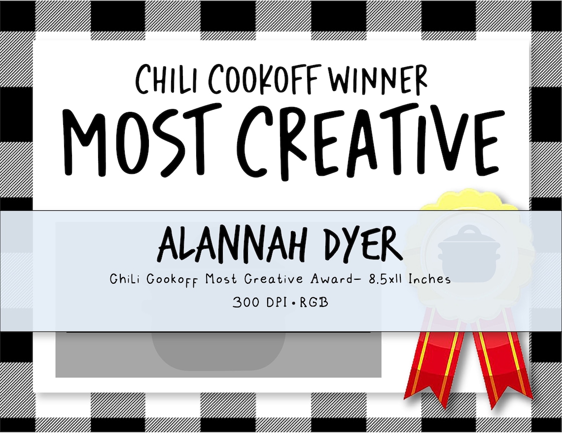 Chili Cook off Party Printables DIGITAL Chili Number Cards Score Cards ...