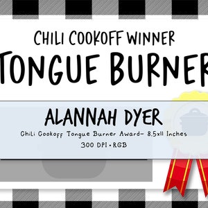 Chili Cook off Party Printables| DIGITAL| Chili Number Cards| Score ...