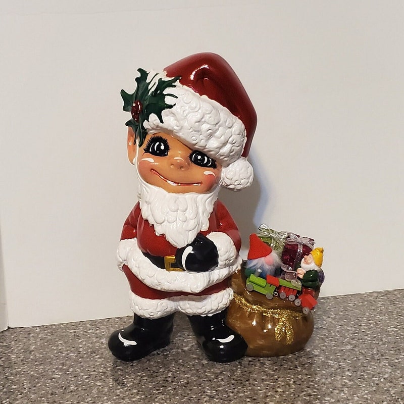 Ceramic Santa - Etsy