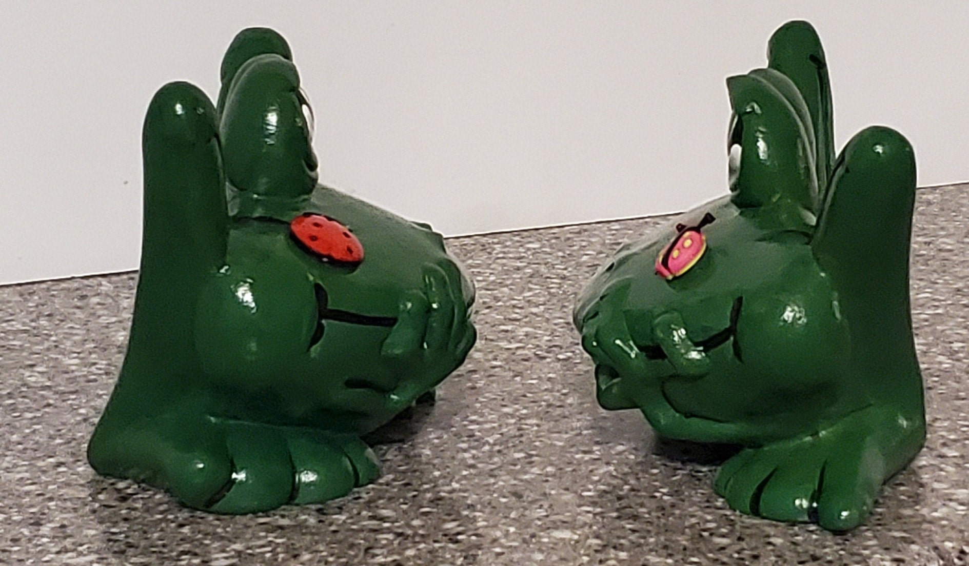 Two Friendly Frogs a Talking. Happy to Greet Everyone Coming to Their ...