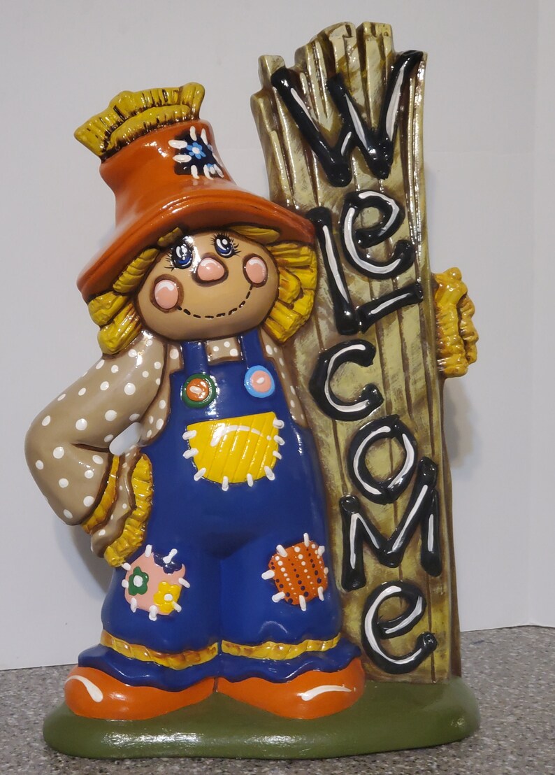 Scarecrow Welcome Sign - Etsy