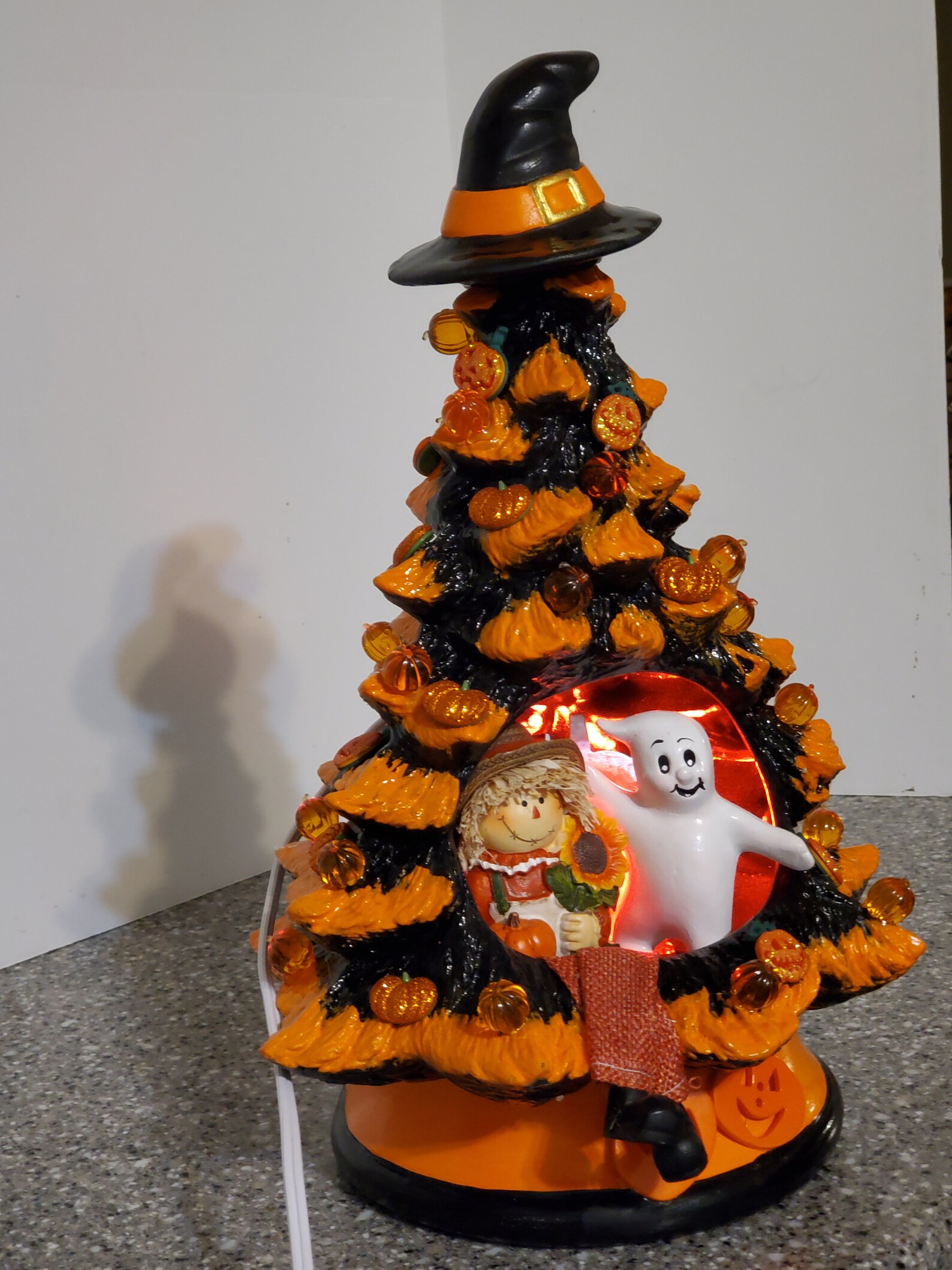 Halloween Tree With Lights Ceramichandmade and Hand Painted. - Etsy
