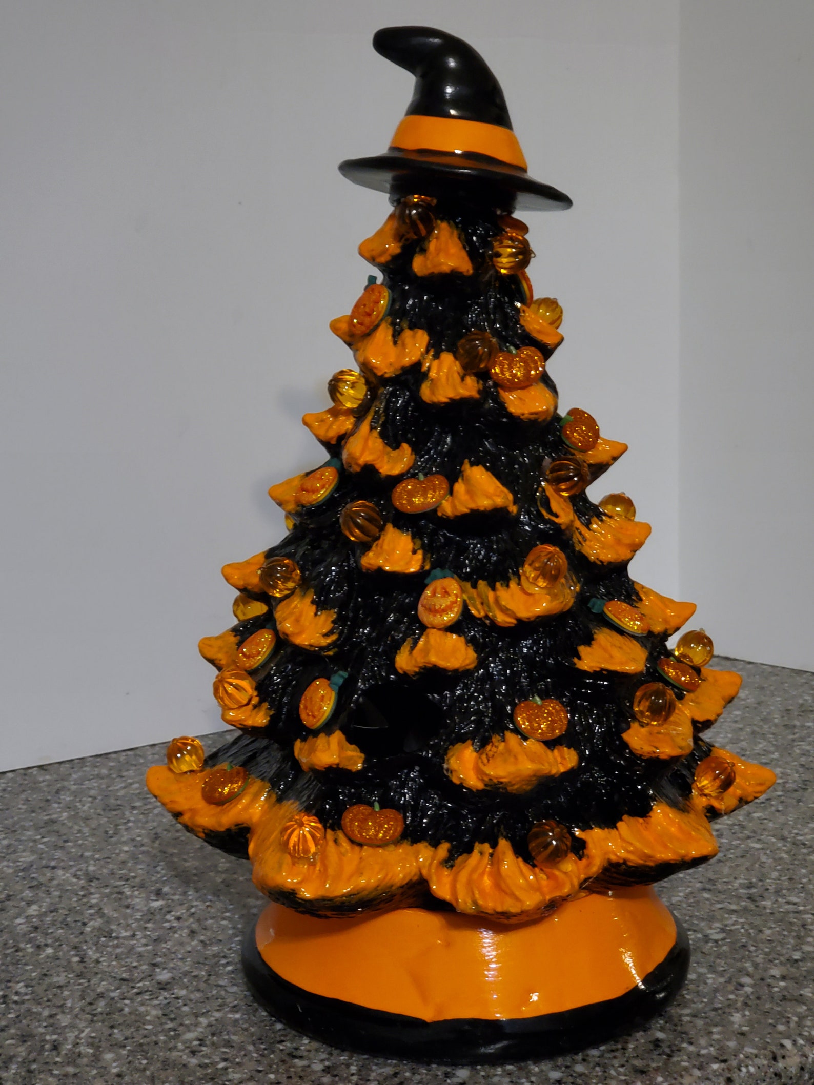 Halloween Tree With Lights Ceramichandmade and Hand Painted. - Etsy