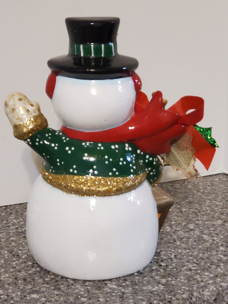 Ceramic Snowman to Add to Your Christmas Decor. Shipping Included in ...