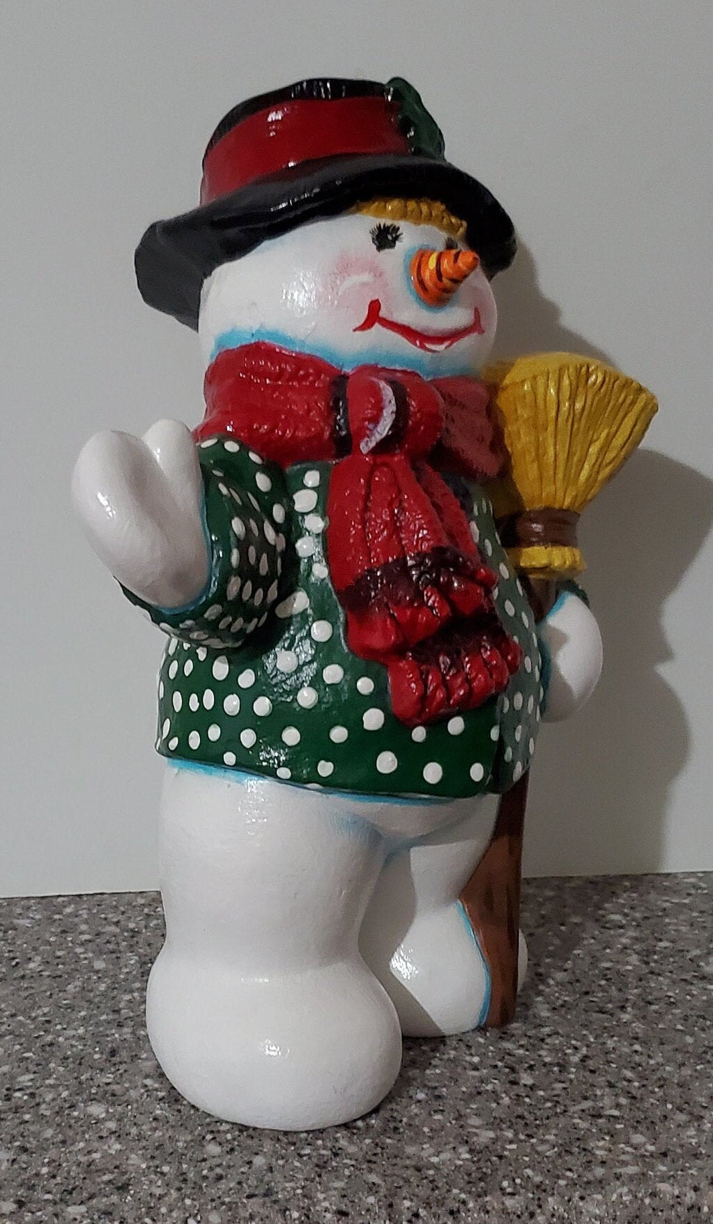 Ceramic Snowman Here to Bring in the Holiday Spirit. Price Includes ...