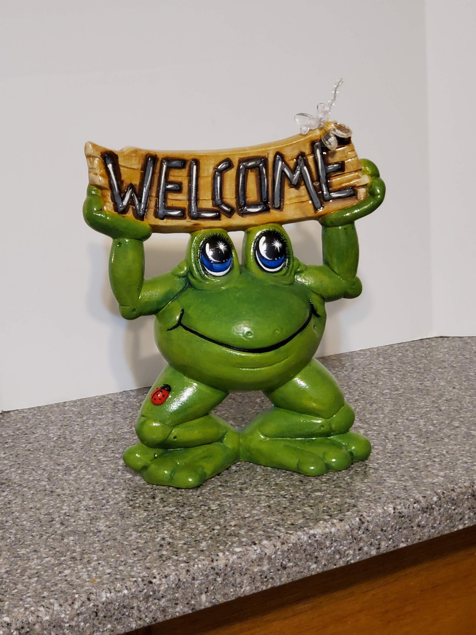 Frog Welcome Friendly Ceramic Piece | Etsy