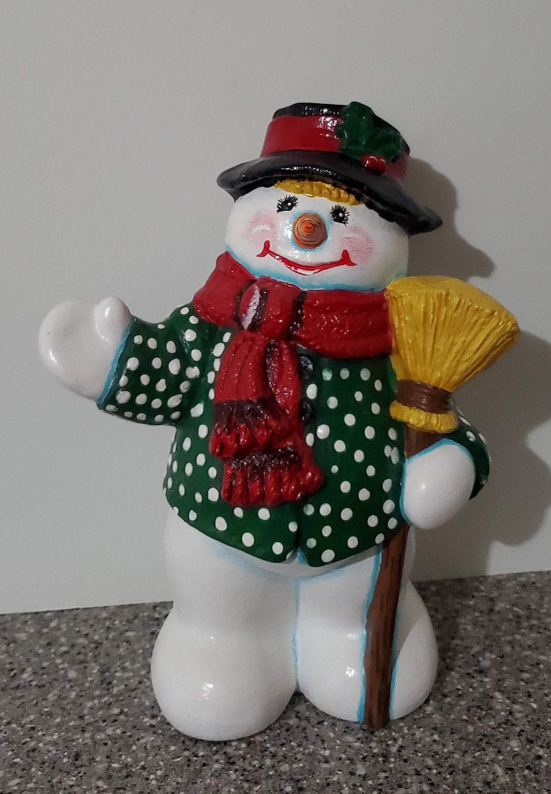 Ceramic Snowman Here to Bring in the Holiday Spirit. Price Includes ...